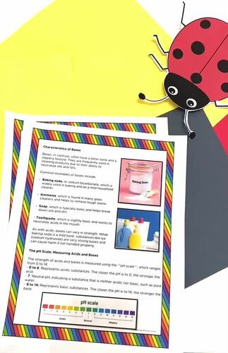 INTRODUCTION TO ACIDS AND BASES Reading Passage, Questions, Sort Cards ...