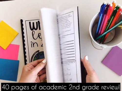 2nd Grade End of Year Review | Math and Literacy Skill Review | TpT
