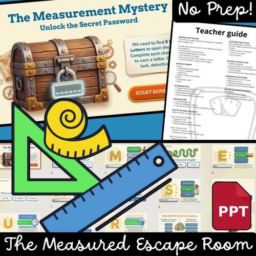 Measurement Escape Room | Measurement Worksheets Nonstandard Units K–3