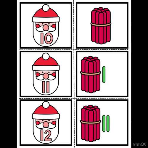 Christmas Place Value Matching Cards (Tens & Ones | 0–20) | TPT