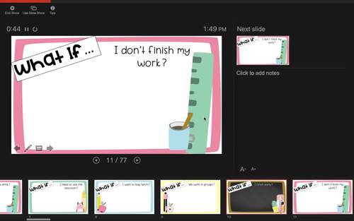 Classroom Routines and Procedures Slides - Editable by Pastels and Pencils