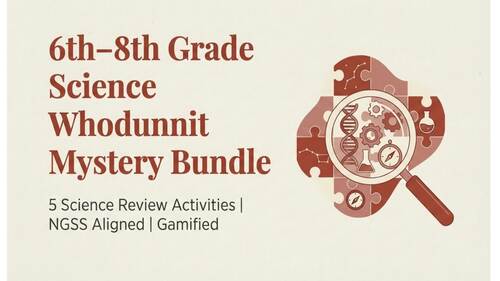 6th–8th Grade Science Whodunnit Mystery Bundle | 5 Science Review ...
