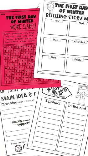 The First Day of Winter Read Aloud Book Activities & Reading Comprehension