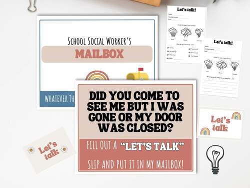 School Counseling Self-Referral System and Counselor Door Decorations