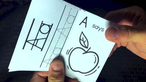 Learn The Alphabet - APPLES & ANTS - Little Hands Foldable Pocket Book