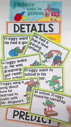 Froggy Goes to School First Day of School Read Aloud Book & Activities Back