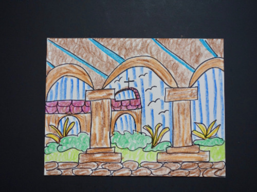 Let's Draw the Swallows returning to Mission San Juan Capistrano!