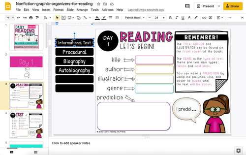 NONFICTION Graphic Organizers for Reading | TPT