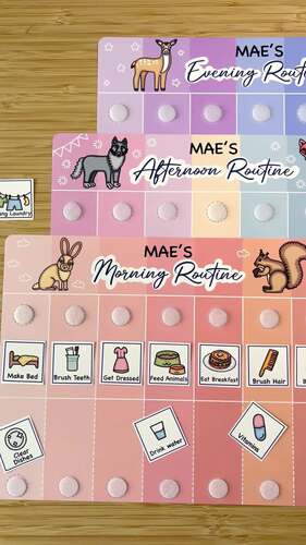 Morning routine visual schedule, Chore chart, Visual schedule template ...