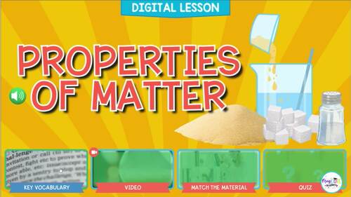 Physical Properties of Matter Digital Science Activity 5th Grade NGSS 5 ...