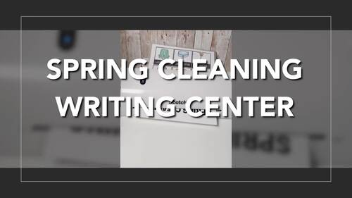 Spring Cleaning Writing Activities For Writing Stations With Word Wall ...