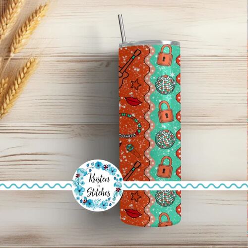 20 oz Skinny Tumbler Wrap, Printable Sublimation, Life of a Showgirl TS12