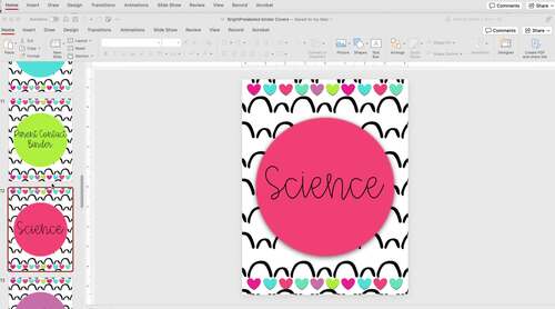 BRIGHT Editable Binder Covers & Spines- Easy Print & Premade Covers-20 ...