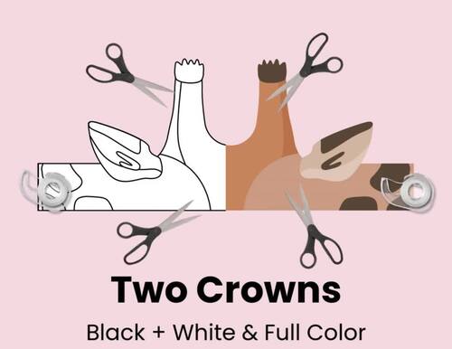 Giraffe Ears Crown / Mask / Costume / Animal / Headband ** Two Crowns