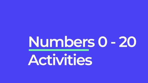 No Prep Numbers 0-20 Worksheets Number Identification Preschool Kinder