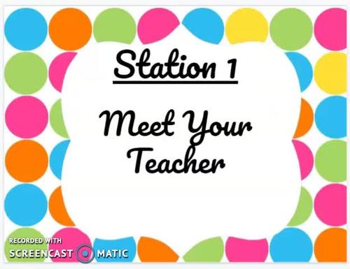 Meet the Teacher Stations Editable Google Slides Open House | TPT