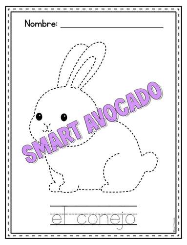 Motricidad Fina de los Animales | Trazar | Spanish Animals Tracing | PreK-1
