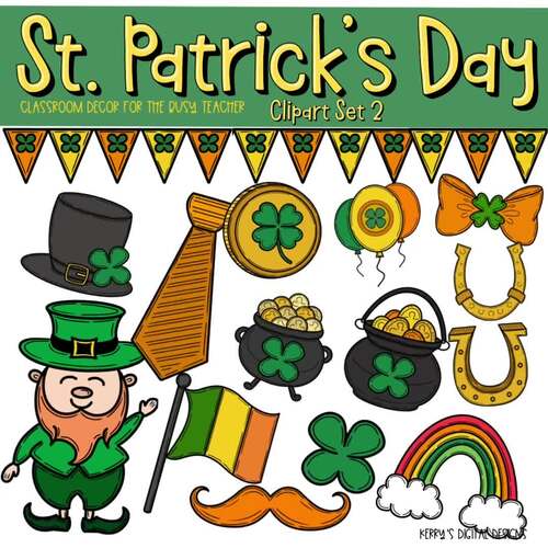 St. Patrick’s Day Clipart Set 2 | Digital Stickers | GoodNotes Stickers ...