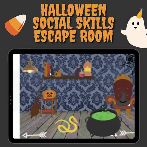 Halloween Social Skills Bundle - Boom Cards by Social Work Studio