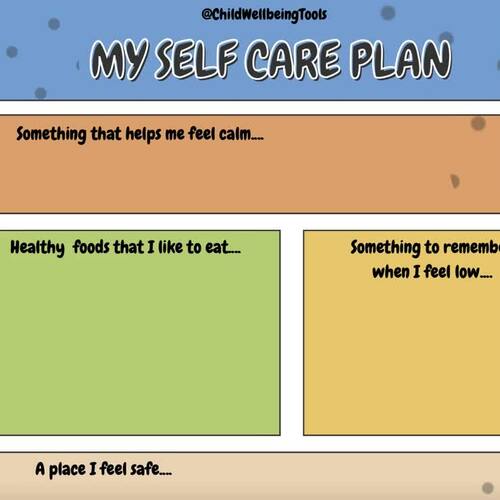 My Self Care Plan DIGITAL Printable Journal Tool, Self Care Plan ...
