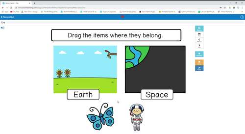 Earth and Space Sort Boom Cards Digital Learning by Hands-on ...