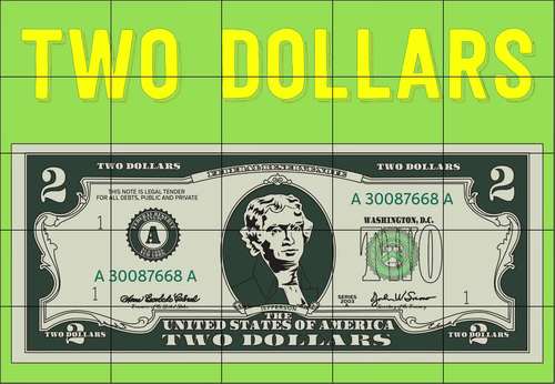 US Bills Posters & Jigsaw Puzzles - USA Money Coins & Notes Visuals