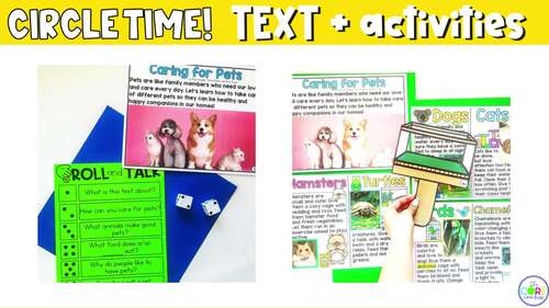 Pets Circle Time Activities for Preschool-PreK Animal Group Activities