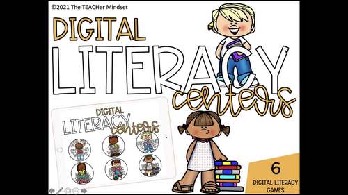 Interactive Digital Literacy Centers |PowerPoint by The TEACHer Mindset