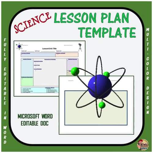 Editable Science Lesson Plan Template for Science Curriculum ...