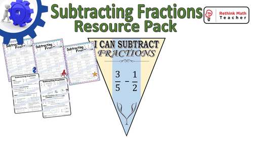 Subtracting Fractions - Digital Learning Stations BUNDLE | TPT