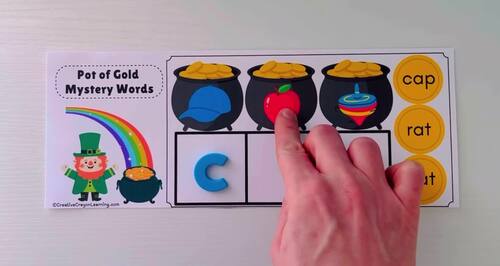 Kindergarten St. Patrick’s Day CVC Literacy Center – SoR-Aligned