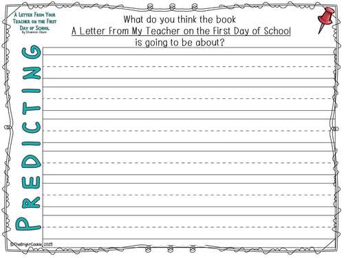 A Letter from Your Teacher on the First Day of School | Back to School ...