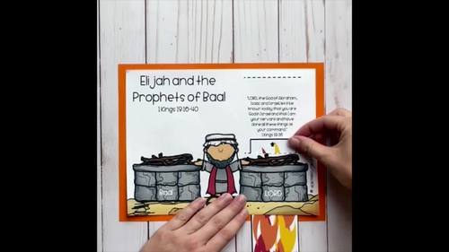 Elijah and the Prophets of Baal Bible Craft by Heartprints for Littles