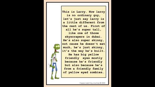 Larry and the Eggplant - Short Story by Happy Learning Journey | TPT
