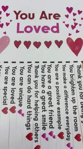 Valentine’s Tear-off Poster by Adventures in the 1st Grade | TPT