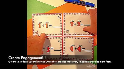 Write the Room Doubles Fall Math Activities, Includes Worksheet ...