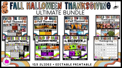 Fall l Halloween l Thanksgiving - Ultimate Digital Games and Activities ...