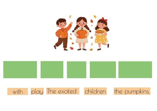 Thanksgiving Sentence Builder | Speech Therapy Grammar | TPT