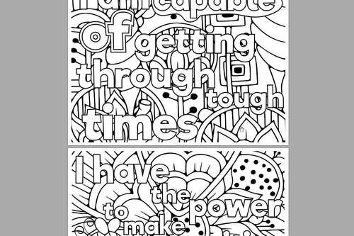 Positive Affirmations for Stress Relief "Mental Health Awareness" by ...