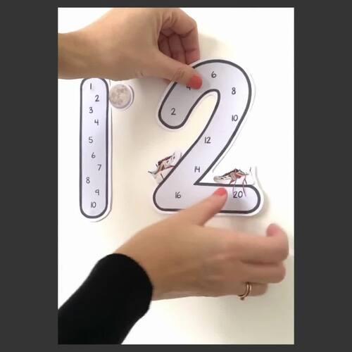 Skip Counting Posters with Multiples in a Real Life (nonfiction) Theme