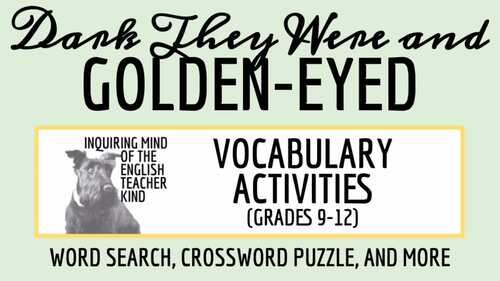 "Dark They Were and Golden Eyed" by Ray Bradbury Vocabulary Games