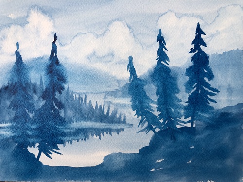 Waldorf Wet-on-Wet Watercolor Painting Video: Bodies of Water -- River