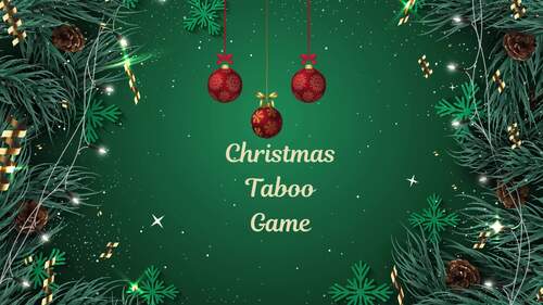 Christmas Taboo 64 Cards Printable by Lia Bennet's Classroom | TPT