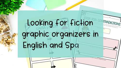 BUNDLE: Graphic organizers in Spanish & English: Fiction set | TPT
