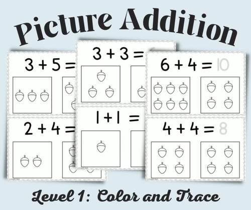 Addition With Pictures to 20 Worksheets Differentiated & Visual ...