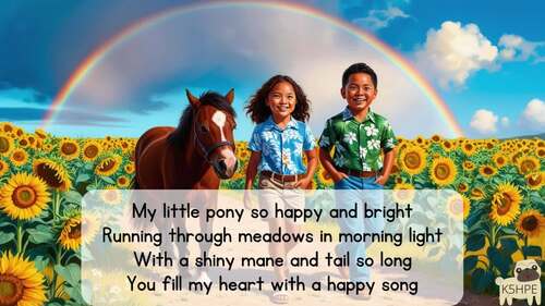 Music: My Little Pony Song, Classroom Songs with Lyrics for Sing-along