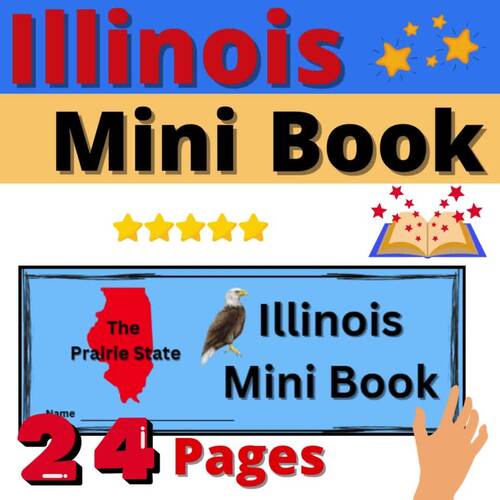 Illinois Mini Book State Study with Facts, Symbols, and Activities