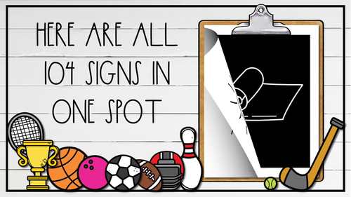 Gym Physical Education Health Decorations | Printable Posters - Signs