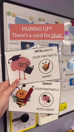 Synonyms – Partner Match-Up | Movement & Vocabulary Activity | TPT