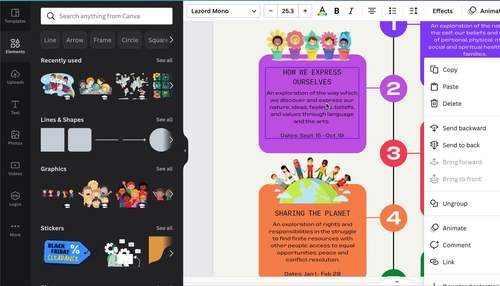IB Units of Inquiry Poster - PYP Grades all Editable Digital Content File